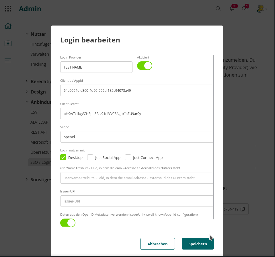 SSO mit ADFS und OpenID Connect (OIDC) – Just Social Support